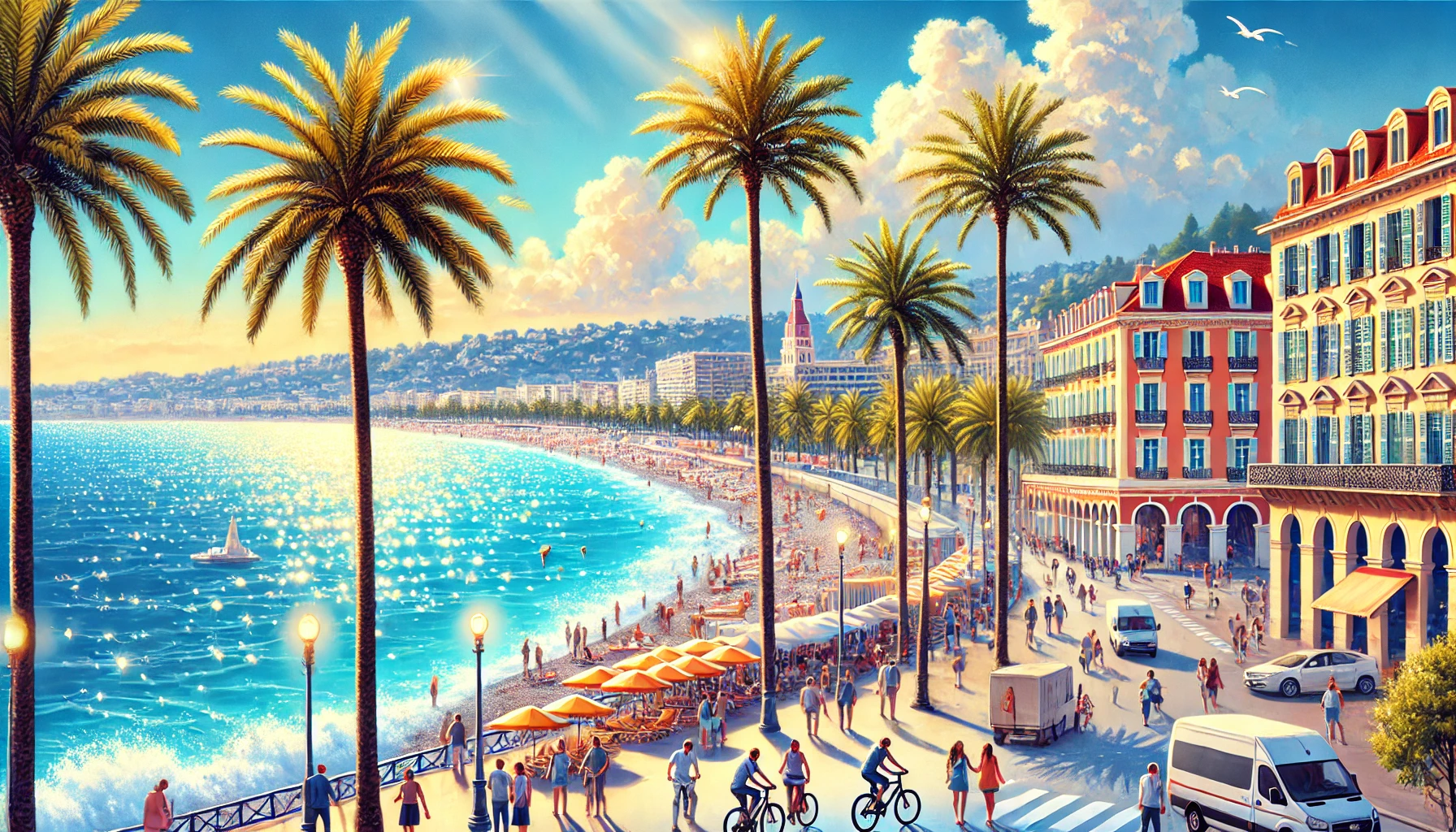 گشت‌وگذار در Promenade des Anglais؛ شاهراه آبی شهر نیس و نماد گردشگری ...